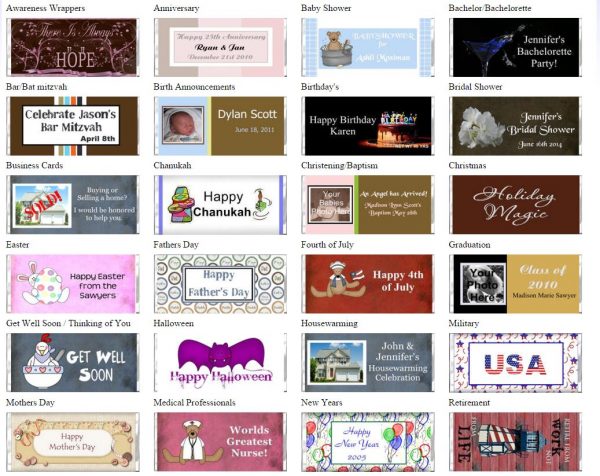 Personalized Candy Wrapper Software - Wrapcandy
