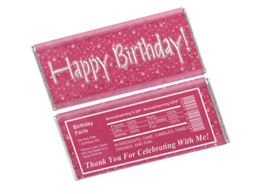 Happy Birthday Candy Bar Wrapper Template - Wrapcandy