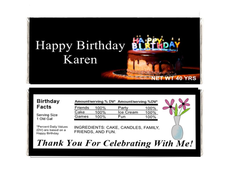 Free Birthday Candy Bar Wrapper Templates - Wrapcandy